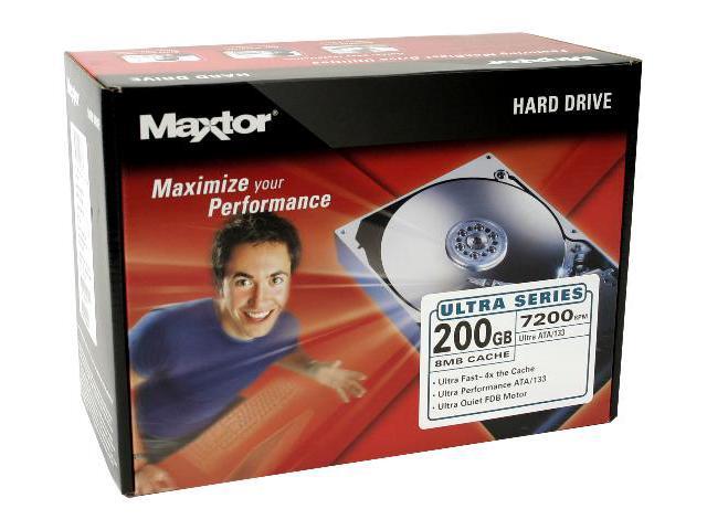 Maxtor Ultra Series Kits L01P200 200GB 7200 RPM 8MB Cache IDE Ultra ...