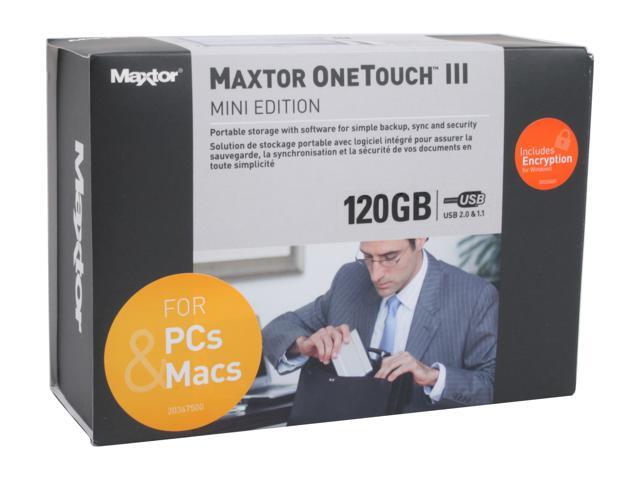 Maxtor OneTouch III 120GB USB 2.0 2.5" External Hard Drive - Newegg.com