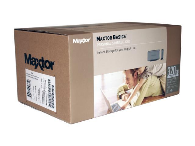 Maxtor Basics Personal Storage 3200 320GB USB 2.0 3.5" External Hard ...