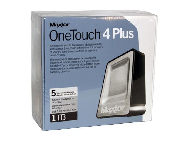 Maxtor OneTouch 4 Plus 1TB USB 2.0 / Firewire400 3.5" External Hard ...
