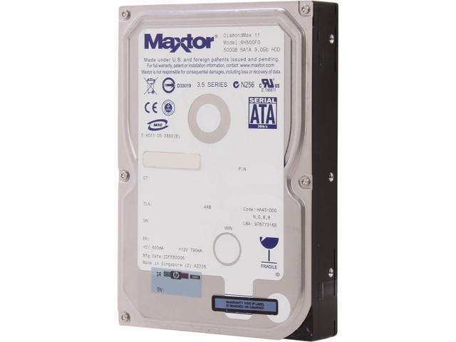 Open Box: Maxtor MXDX6H500F0/P 500GB 7200 RPM 16MB Cache SATA 3.0Gb/s ...
