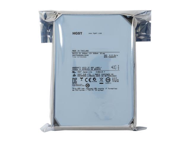 HGST He6 HUS726060ALS640 (0F18370) 6TB 7200 RPM 64MB Cache SAS 6Gb/s 3. ...