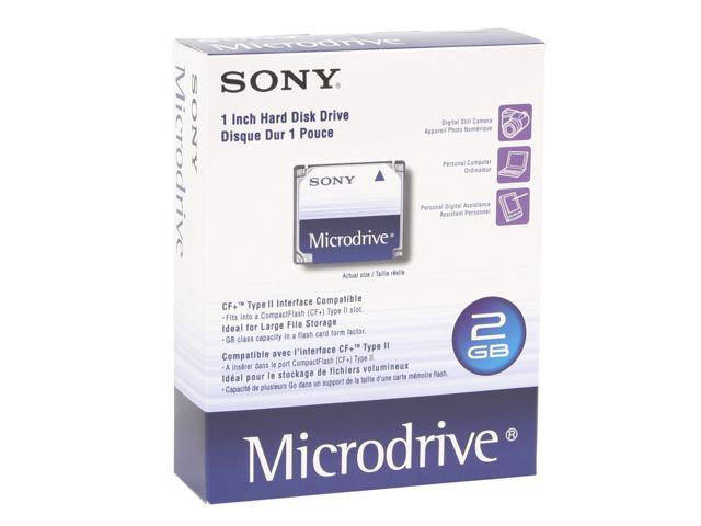 SONY Microdrive RHMD2G 2GB CF+ Type II 1" Hard Drive Retail - Newegg.com
