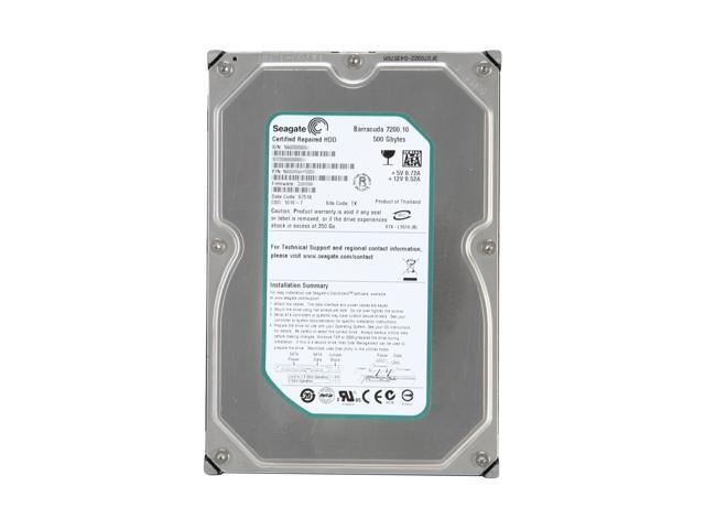 Refurbished: Seagate BarraCuda 7200.10 HDD-ST3500630AS-R 500GB 7200 RPM ...