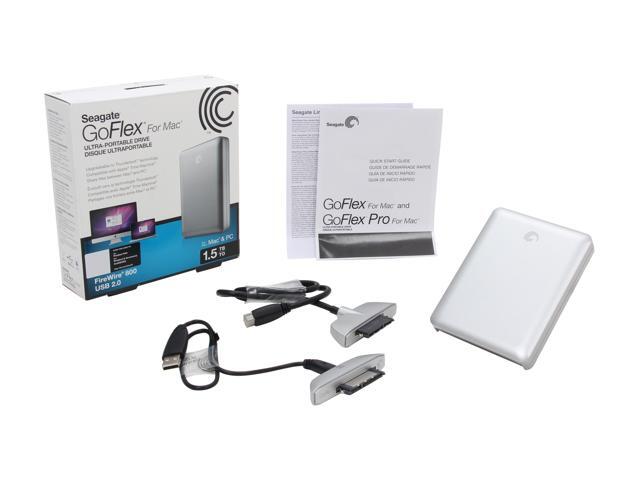 Seagate GoFlex for Mac 1.5TB Ultra-Portable Hard Drive (Silver ...
