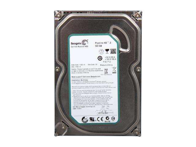 Refurbished: Seagate Pipeline HD ST3500312CS 500GB 7200 RPM 8MB Cache ...