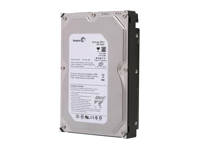 Refurbished: Seagate BarraCuda 7200.8 ST3250823AS-FR 250GB 7200 RPM 8MB Cache SATA 1.5Gb/s 3.5 ...