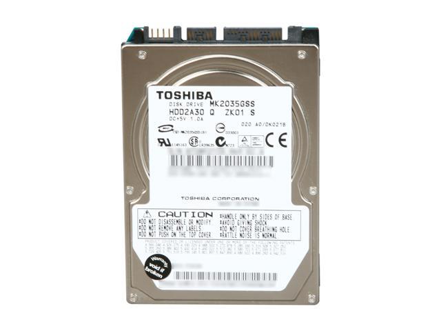 Refurbished: TOSHIBA MK2035GSS 200GB 4200 RPM 8MB Cache SATA 1.5Gb/s 2. ...