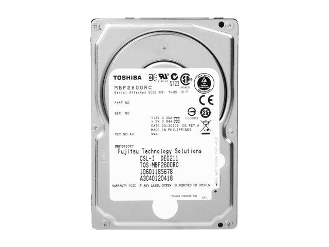 Refurbished: TOSHIBA MBF2600RC 600GB 10000 RPM 16MB Cache SAS 6Gb/s 2.5 ...