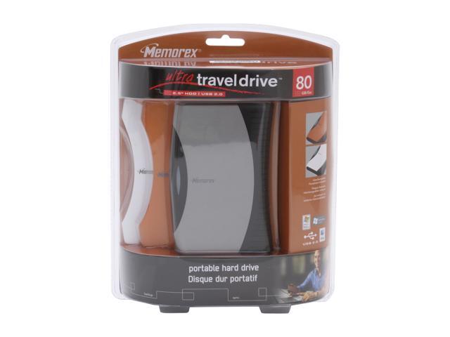 Memorex Ultra TravelDrive 80GB USB 2.0 2.5" External Hard Drive ...