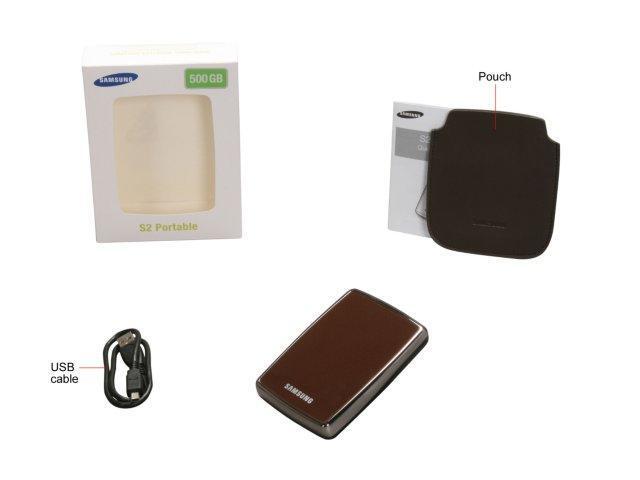 SAMSUNG S2 Portable 500GB USB 2.0 2.5" External Hard Drive Chocolate ...