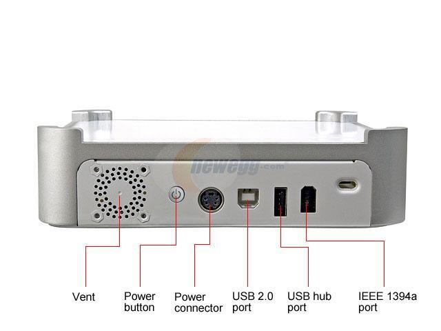 LaCie mini Hub 500GB USB 2.0 / Firewire400 3.5" External Hard Drive ...