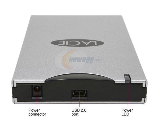 Open Box: LaCie Mobile 120GB USB 2.0 2.5" External Hard Drive - Newegg.com