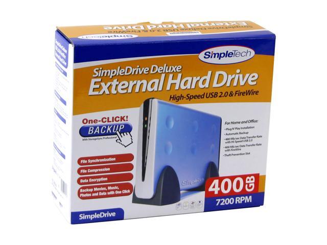 Open Box: SimpleTech SimpleDrive 400GB USB 2.0 / Firewire400 3.5 ...