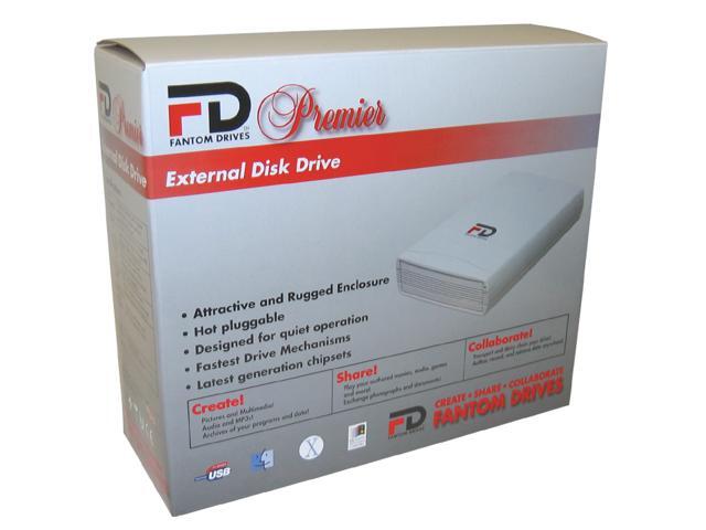 Fantom Drives Premier Slim 200GB USB 2.0 3.5" External Hard Drive ...
