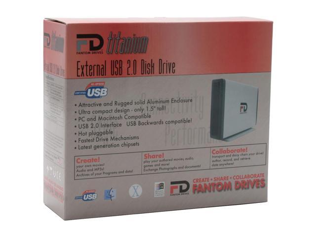 Fantom Drives Titanium 250GB USB 2.0 3.5" External Hard Drive - Newegg.com