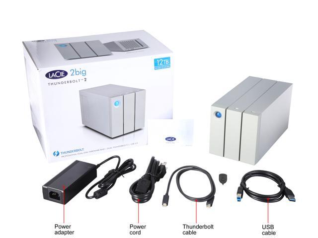 Open Box: LaCie 2big Thunderbolt 2 12TB USB 3.0 / 2 x Thunderbolt 2 ...
