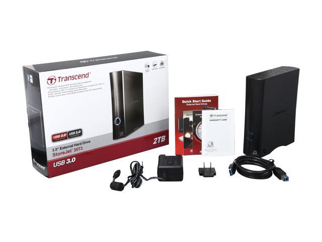 Transcend StoreJet 35T3 2TB USB 3.0 3.5" External Hard Drive - Newegg.com