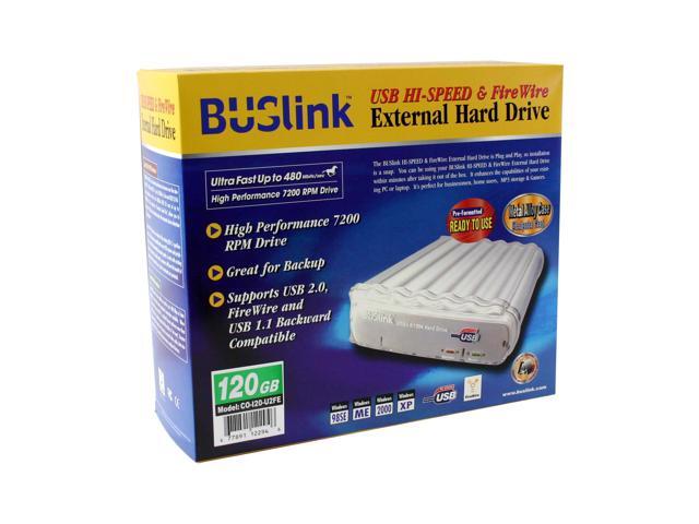 BUSlink 120GB USB 2.0 / Firewire400 3.5" External Hard Drive - Newegg.com