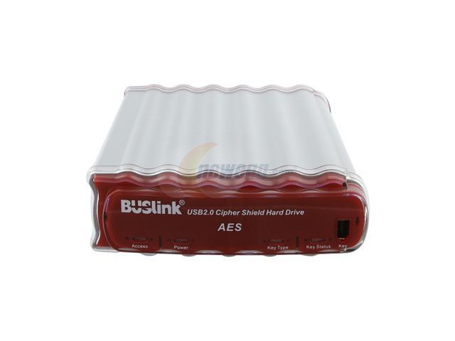 BUSlink 250GB USB 2.0 3.5" CipherShield AES 128-bit Encryption External ...