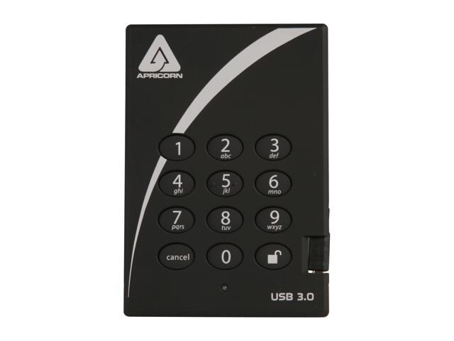 APRICORN 1TB Aegis Padlock External Hard Drive with 128-bit AES ...
