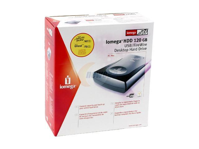 iomega 120GB USB 2.0 / Firewire400 External Hard Drive - Newegg.com