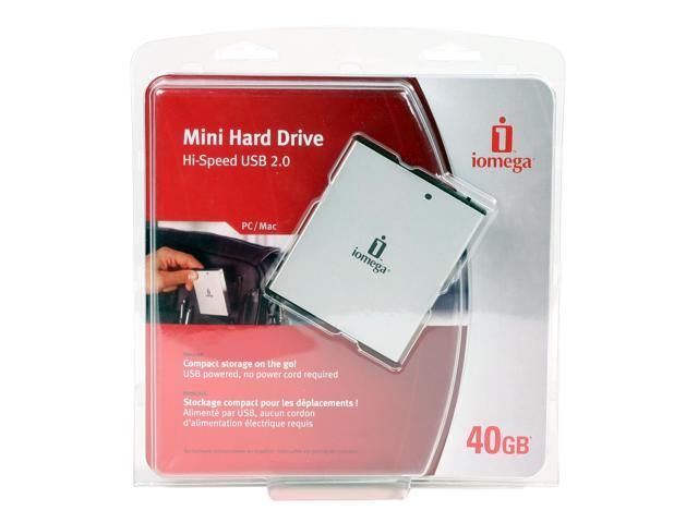 iomega mini 40GB USB 2.0 1.8" External Hard Drive - Newegg.com