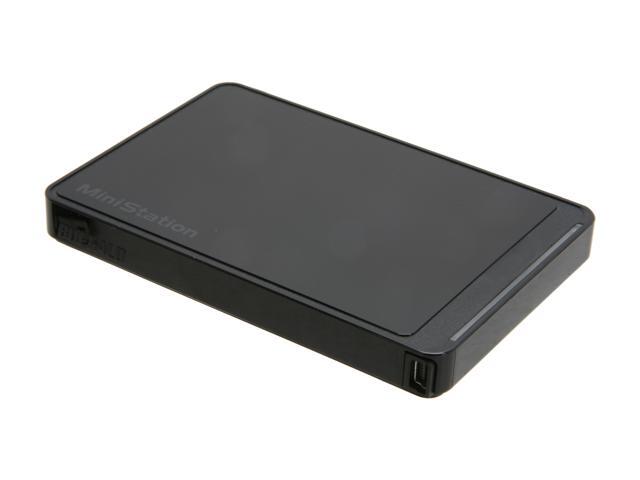 BUFFALO 500GB MiniStation Stealth External Hard Drive USB 2.0 Model HD ...