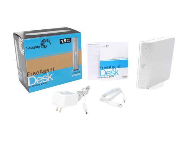 Seagate FreeAgent Desk 1.5TB USB 2.0 3.5" External Hard Drive Silver ...
