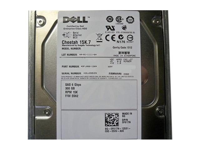Dell F617N 300GB 15000 RPM 16MB Cache SAS 6Gb/s 3.5" Internal Hard ...