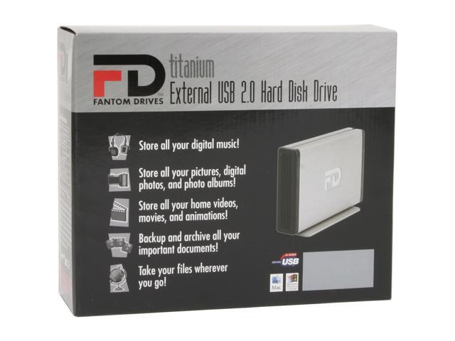 Fantom Drives Titanium-II 120GB USB 2.0 3.5" External Hard Drive ...
