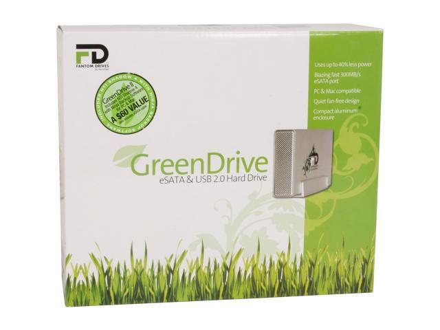 Fantom Drives GreenDrive II 1TB USB 2.0 / eSATA 3.5" External Hard ...