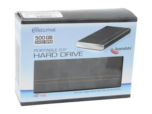 acomdata 500GB USB 2.0 / eSATA 2.5" External Hard Drive Black - Newegg.com