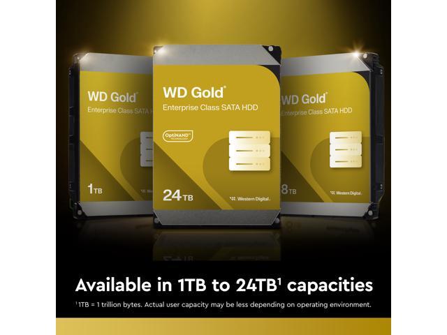 WD Gold 24TB Enterprise Class Hard Disk Drive - 7200 RPM Class SATA 6Gb ...