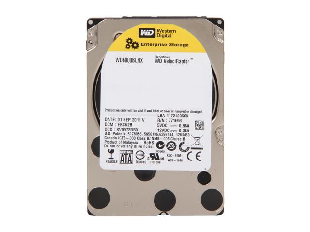 Open Box: WD WD VelociRaptor WD6000BLHX 600GB 10000 RPM 32MB Cache SATA ...