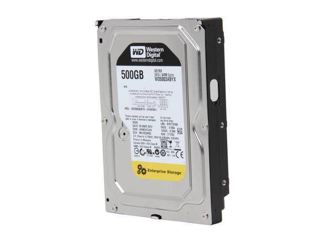 Open Box: WD WD RE4 WD5003ABYX 500GB 7200 RPM 64MB Cache SATA 3.0Gb/s 3 ...