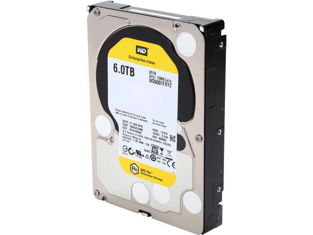 WD Re 6TB Datacenter Capacity Hard Disk Drive - 7200 RPM Class SATA 6Gb ...