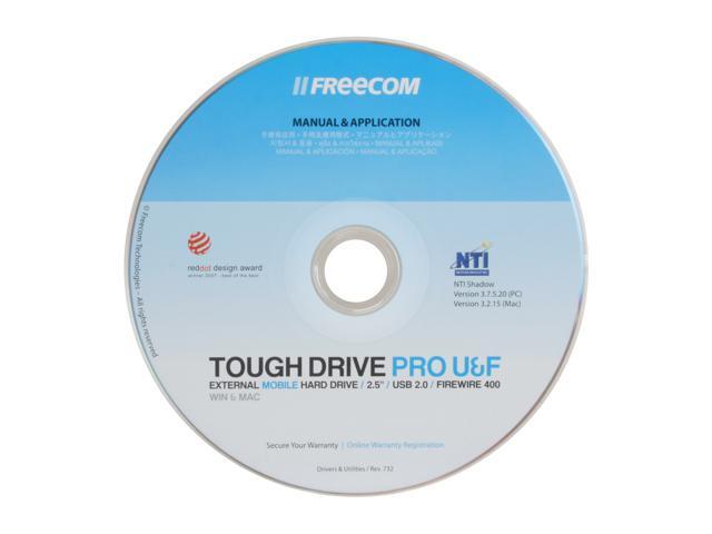 FREECOM ToughDrive Pro U&F 160GB USB 2.0 / Firewire400 2.5" External ...