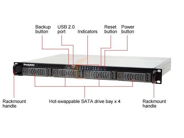 Infrant ReadyNAS 1100 RN11-B3-0000 DLS no pre-installed HDD RAID 0/1/5 ...
