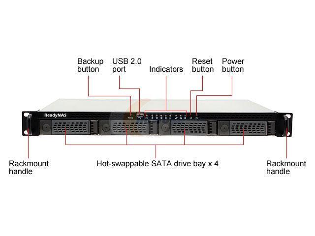 Infrant ReadyNAS 1100 RN11-B3-R450 4 x 500GB RAID 0/1/5, 512MB memory ...