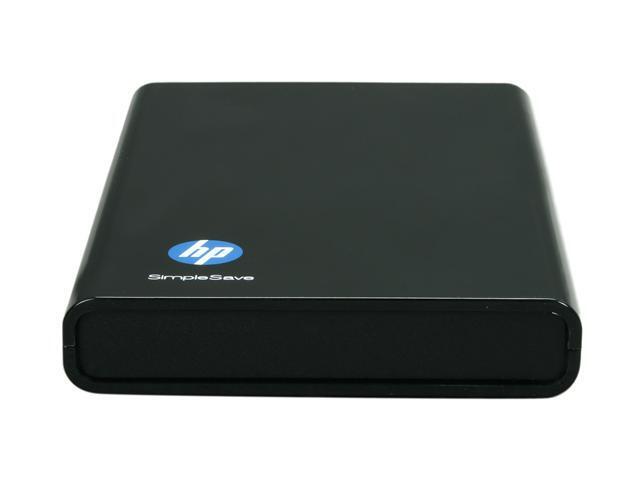 HP SimpleSave 640GB USB 2.0 2.5" Portable Hard Drive Glossy Black ...