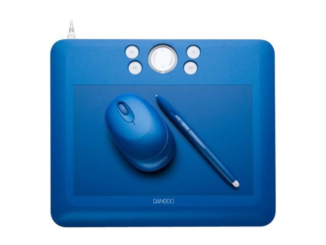 Wacom CTE450B USB Bamboo Fun (Small, Blue) - Newegg.com