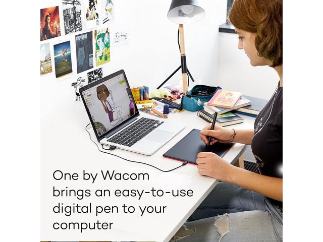 One by Wacom Medium Graphics Drawing Tablet, Portable and Versatile for ...