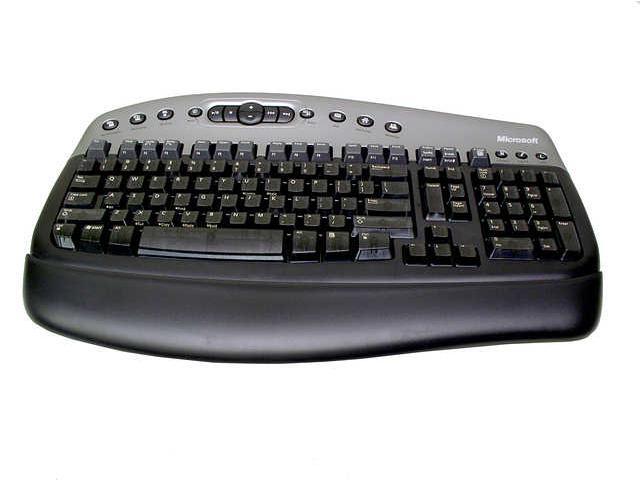 Microsoft Wireless Optical Desktop K5100133 2-Tone RF Wireless Keyboard ...