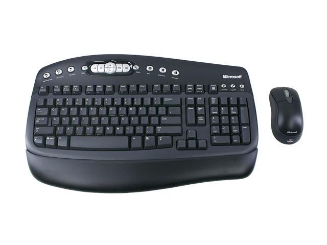 Microsoft Wireless Optical Desktop T20-00021 Black RF Wireless Keyboard ...