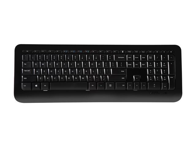 Microsoft Desktop 800 2LF-00002 Black RF Wireless Keyboard & Mouse ...