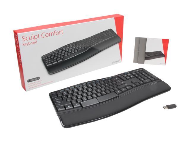 Microsoft L2 Sculpt Comfort Keyboard V4S-00001 RF Wireless Keyboard ...