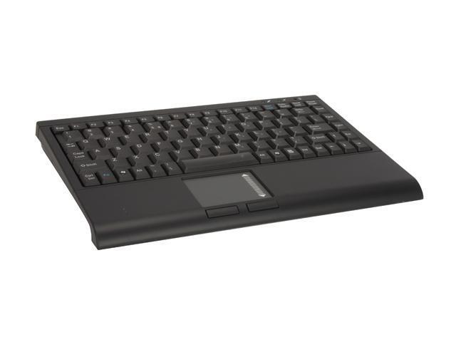 SolidTek KB-3962B-BT Black Bluetooth Wireless Keyboard with Touch-Pad ...