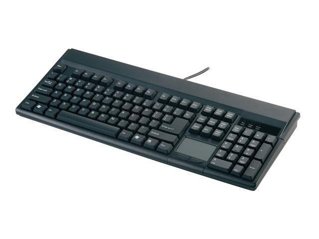 SolidTek KB-7070BP Black Wired Full Size Keyboard w/ Touch Pad - Newegg.com