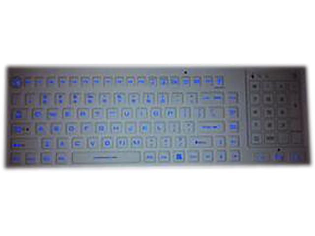 SolidTek KB-IKB700BL White USB Wired Washable Backlit Keyboard - Newegg.com